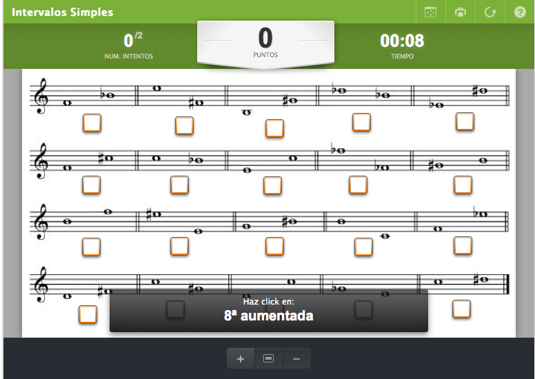 Clasificar Intervalos Simples | almudena lenguaje musical