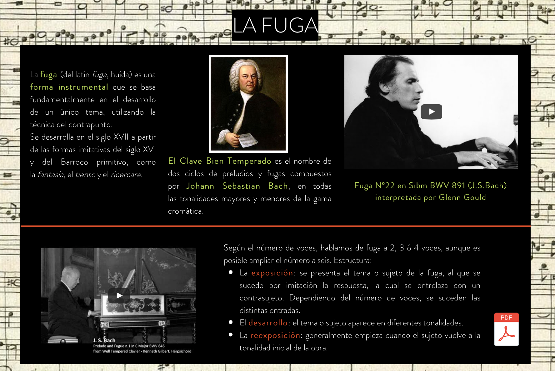 La Fuga | almudena lenguaje musical